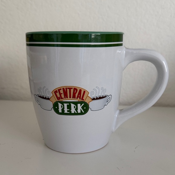 Dining | Central Perk White Mug With Green Accent | Poshmark